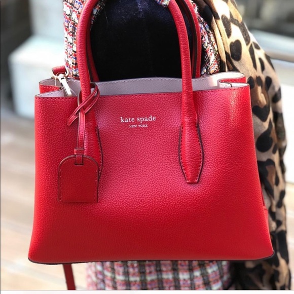 kate spade | Bags | Nwt Kate Spade Eva Small Satchel Red Crossbody Bag ...